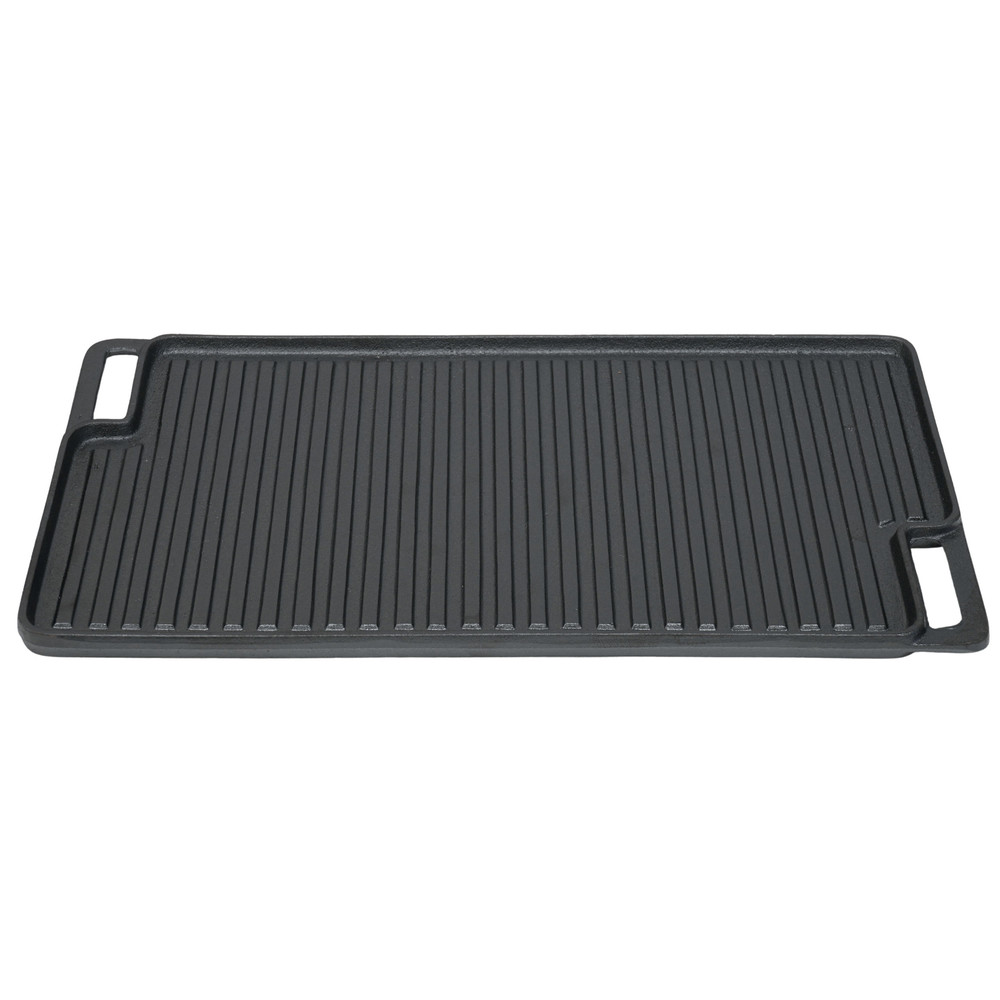 Öntöttvas grill-rostlap kétoldalas 46x26cm